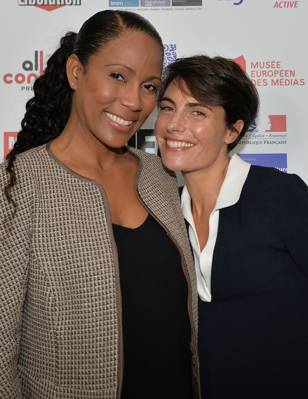 Photo : Christine Kelly et Alessandra Sublet, lors de la conférence ...