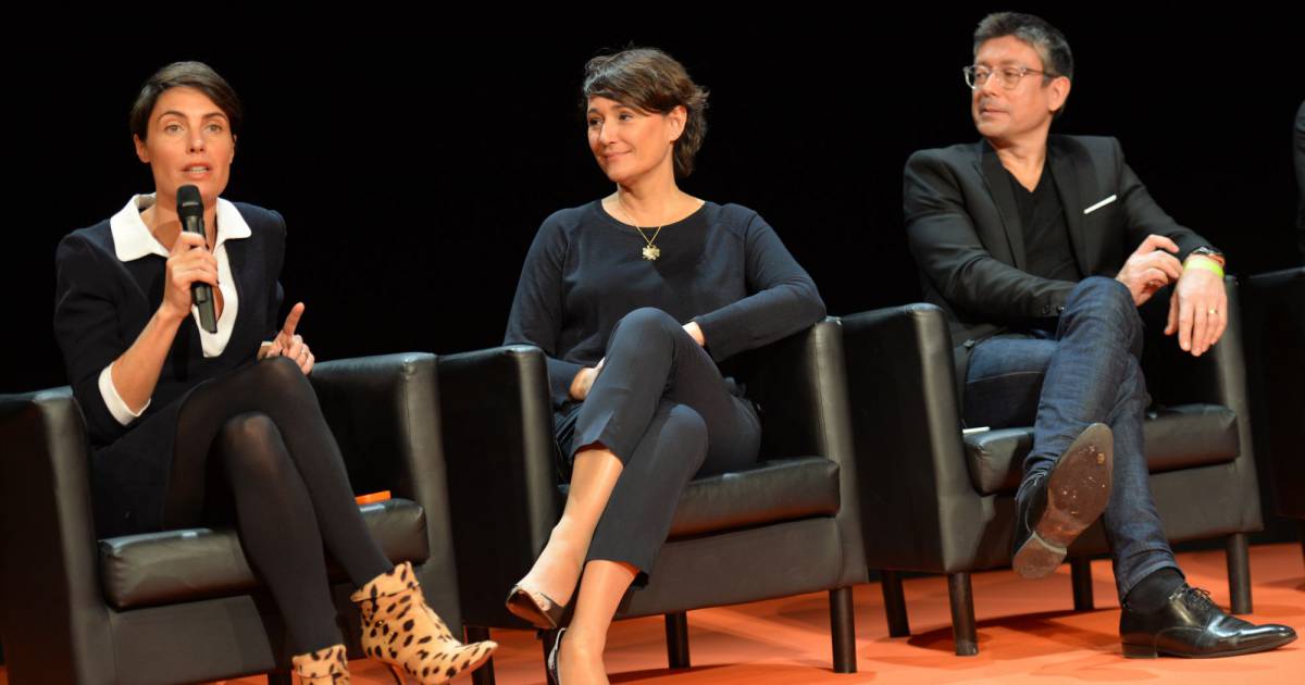 Alessandra Sublet, Daniela Lumbroso et Jacques Sanchez, lors de la ...