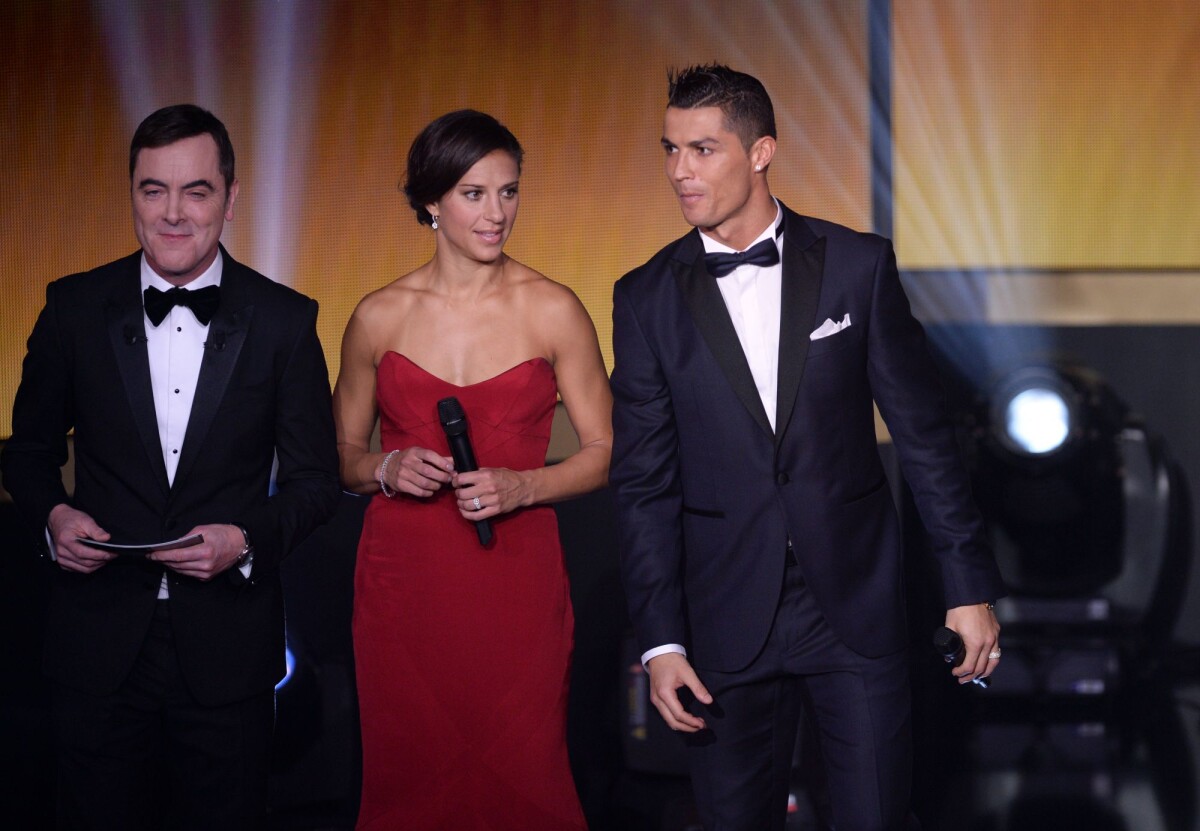 Photo James Nesbitt Carli Lloyd Et Cristiano Ronaldo Lors De La