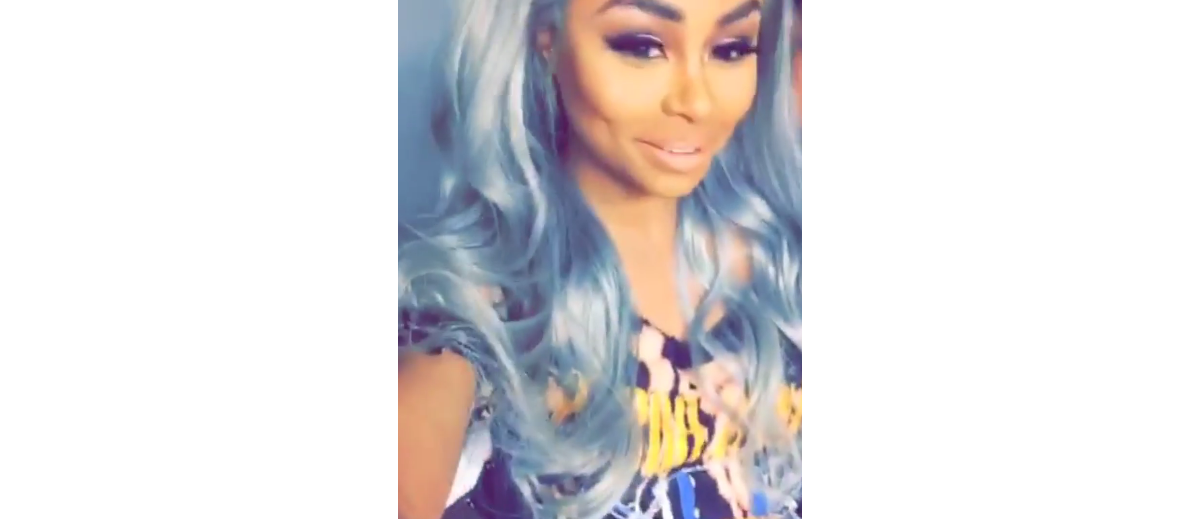 Photo : Blac Chyna a publié une photo d'elle, les cheveux bleus, sur sa ...