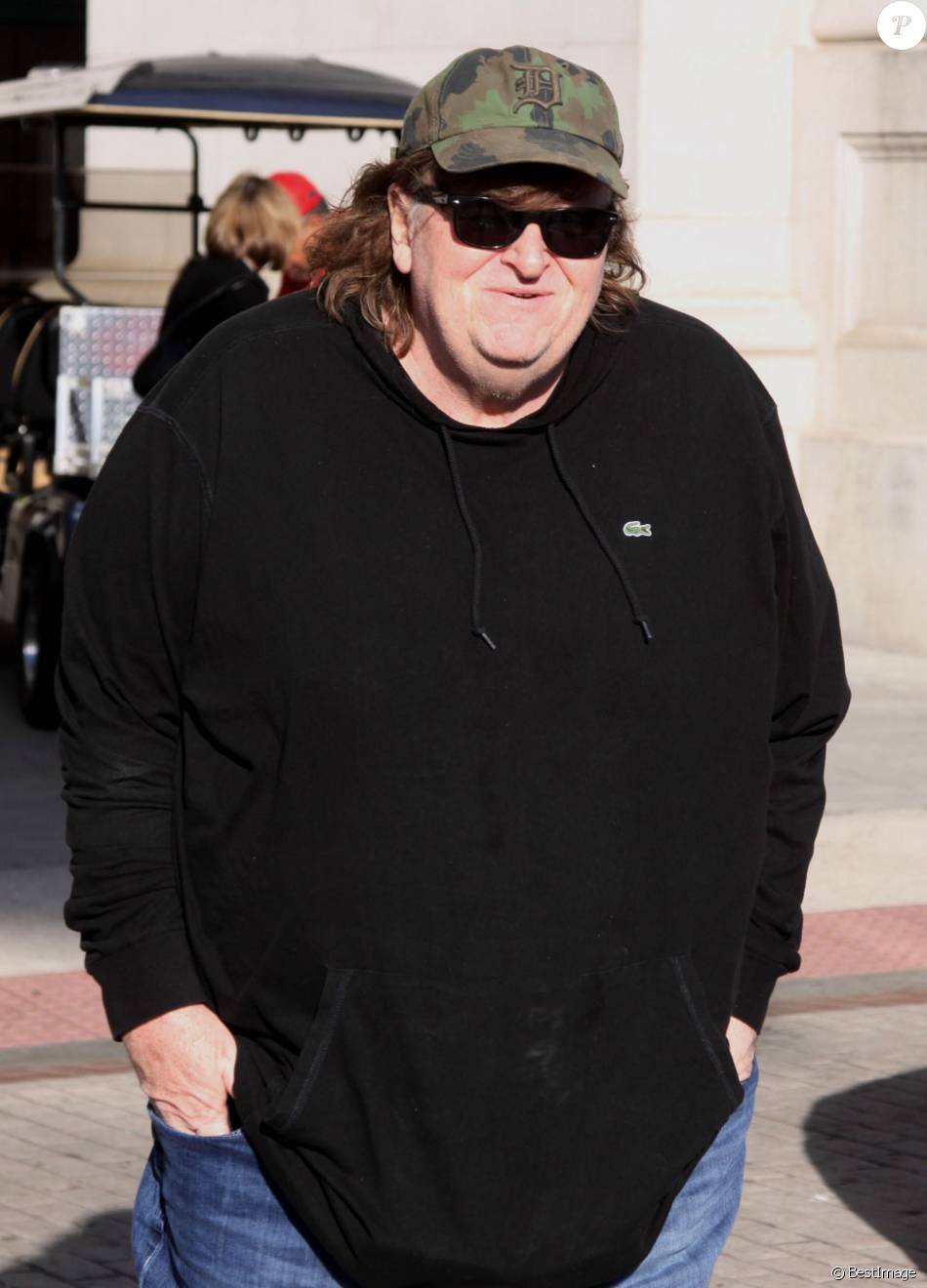 Michael Moore arrive à la gare de Washington, le 16 novembre 2015 ...