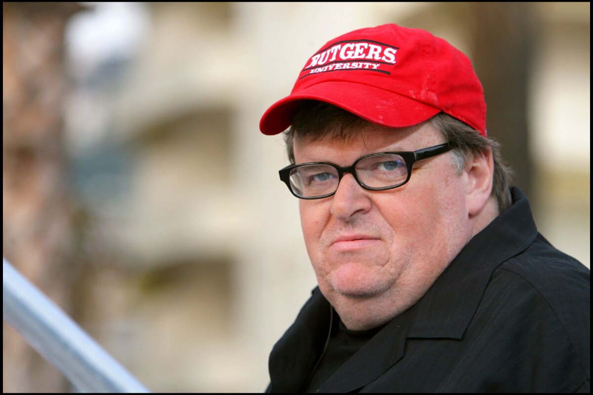 Photo : Michael Moore à Cannes en 2007. - Purepeople