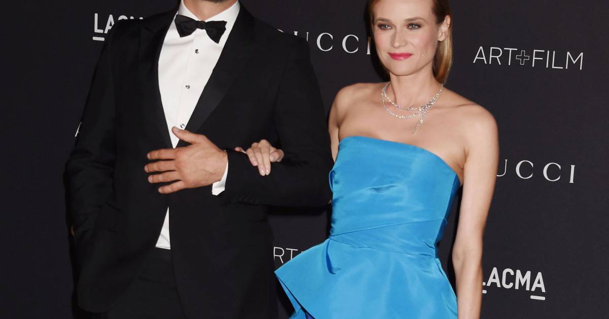 Joshua Jackson et sa compagne Diane Kruger lors du Gala The LACMA 2015 ...