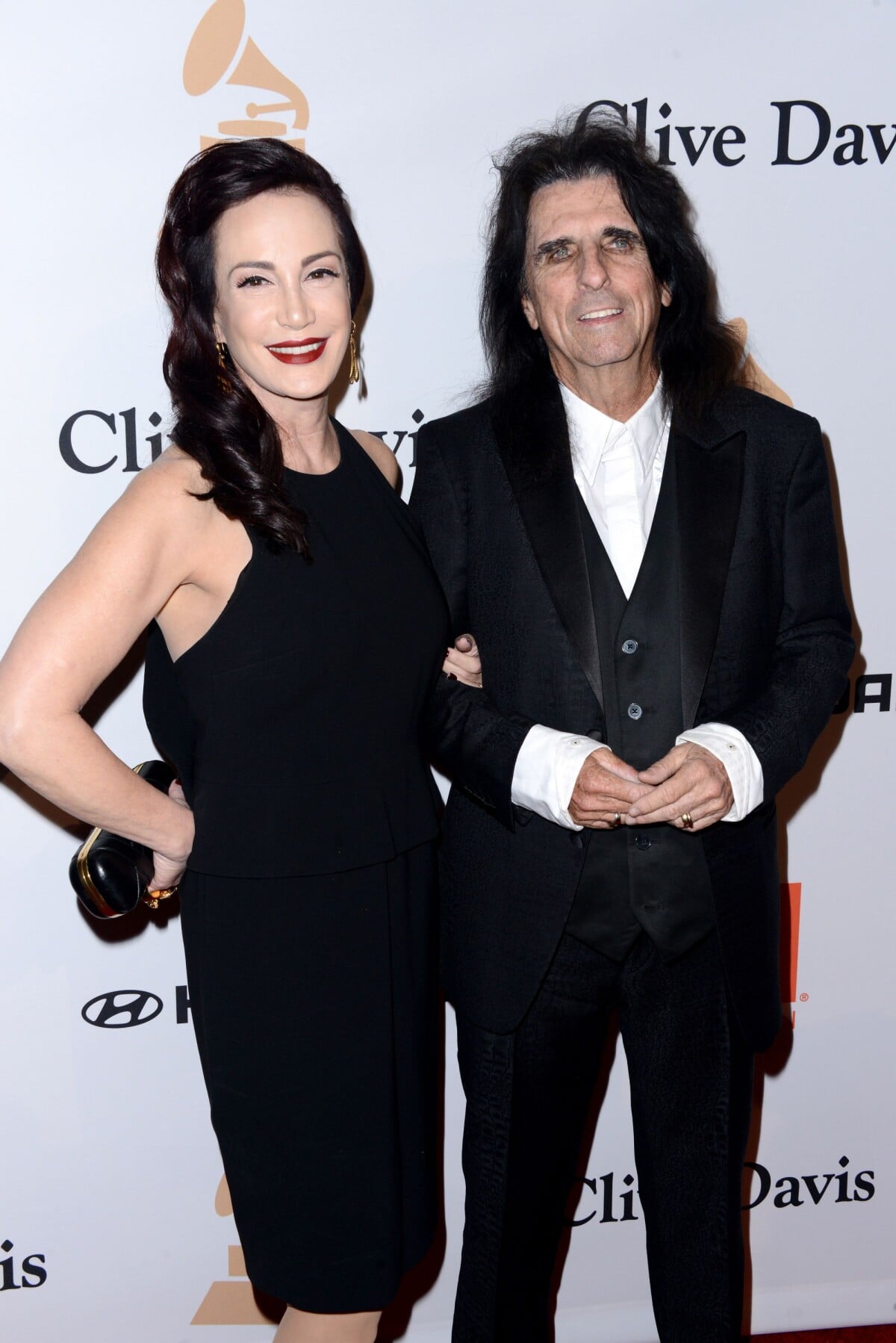 Photo : Sheryl Goddard et Alice Cooper lors du gala Pre-GRAMMY en l ...