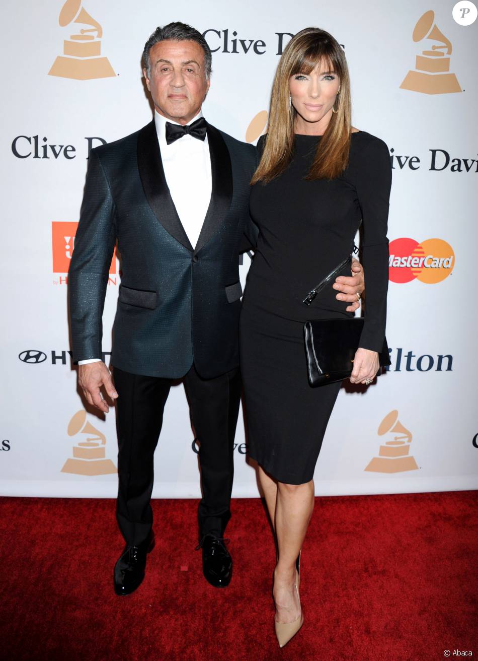 Sylvester Stallone et son épouse Jennifer Flavin lors du gala Pre ...