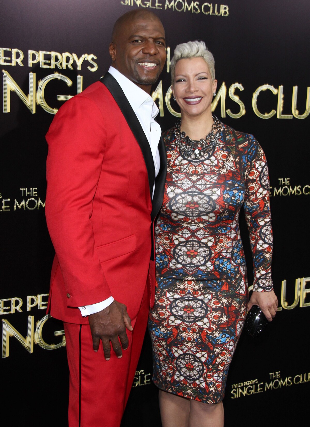 Photo : Terry Crews avec sa femme à la première du film "Single Moms" à ...