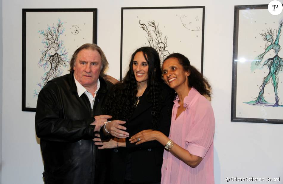 Gérard Depardieu, Roxane Depardieu et Karine Silla - Inauguration de l ...