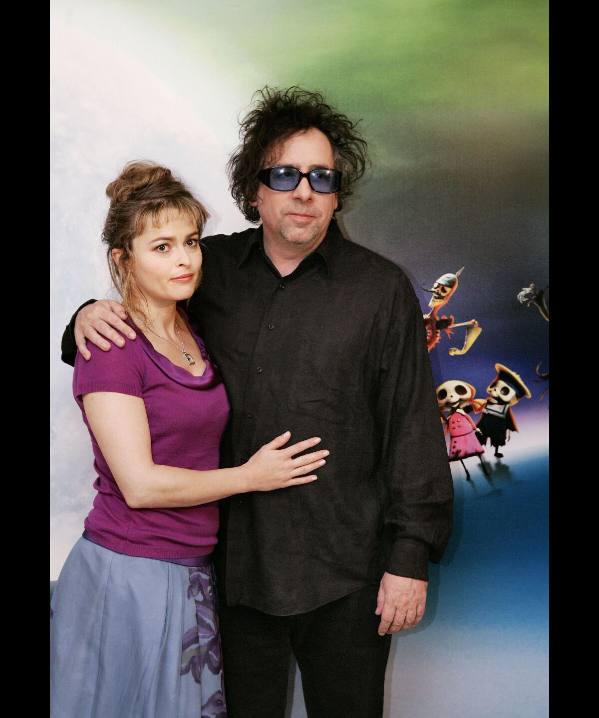 Photo : Tim Burton et sa compagne Helena Bonham-Carter lors de la ...