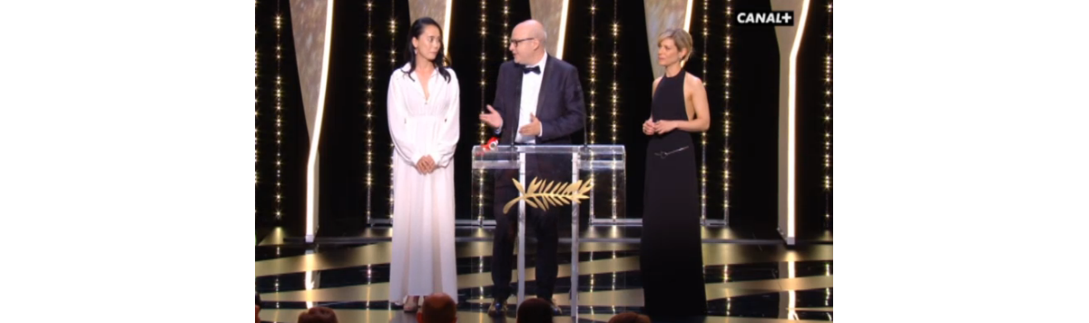 Photo : Juanjo Gimenez remporte la Palme d'or du court métrage pour Timecode. - Purepeople
