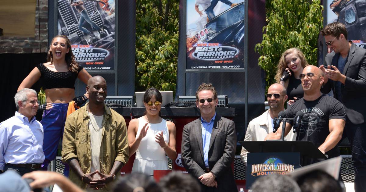 Ron Meyer, Tyrese Gibson, Michelle Rodriguez, Larry Kurzweil, Jason ...