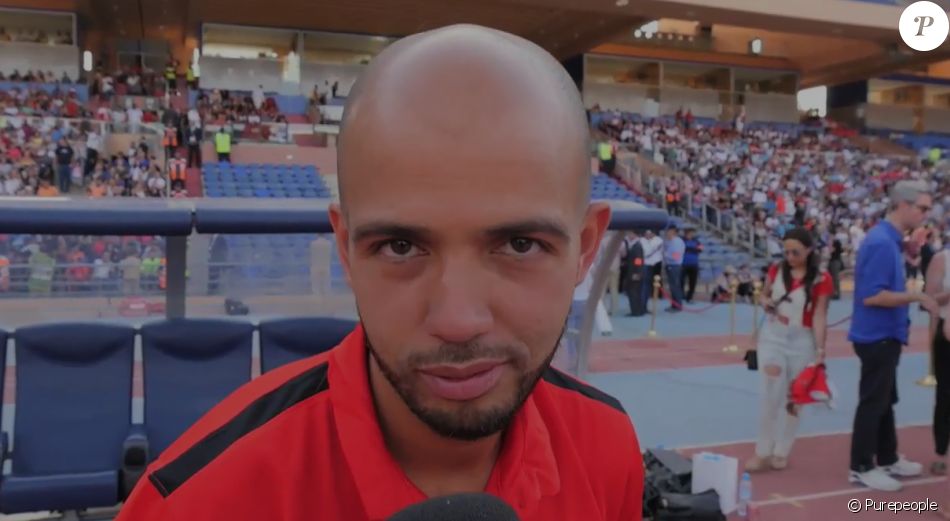 Younes se confie au micro de PurePeople, lors du Charity Football Game ...