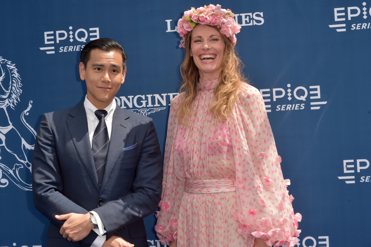 Photo : Sophie Thalmann et Eddie Peng (égérie de la marque Longines ...
