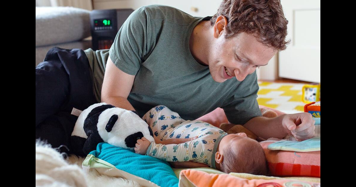 Mark Zuckerberg : Une tendre photo pour sa première fête des pères ...