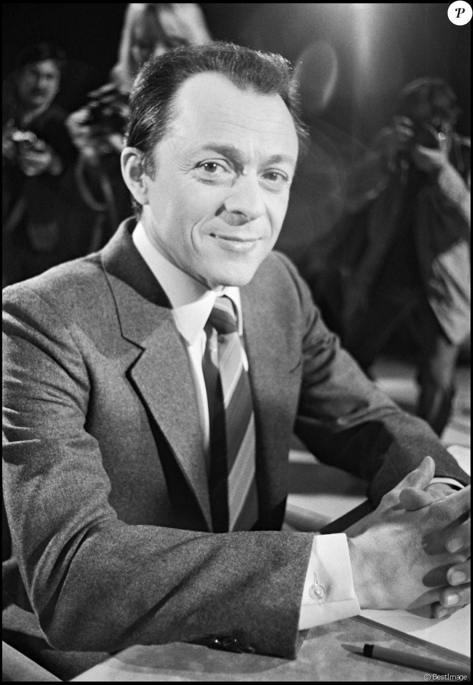 Michel Rocard sur le plateau de Cartes sur table, le 26 février 1980 ...