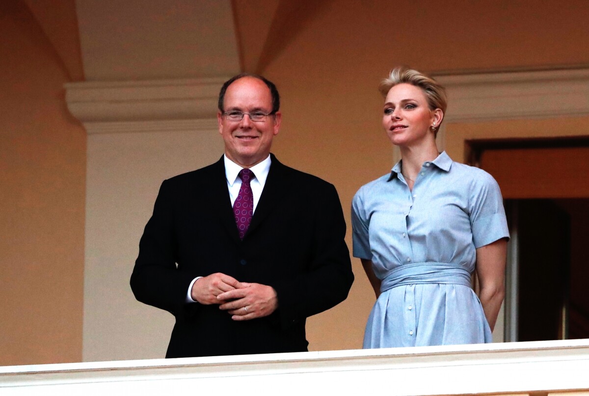 Photo : Le prince Albert II et la princesse Charlene de Monaco ont assisté à la traditionnelle ...