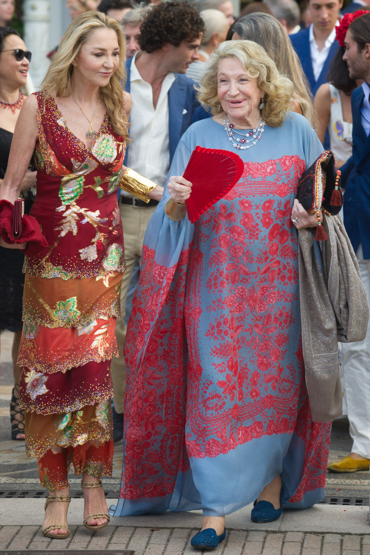 Photo : La comtesse Marta Marzotto à la fête de pré-mariage religieux ...