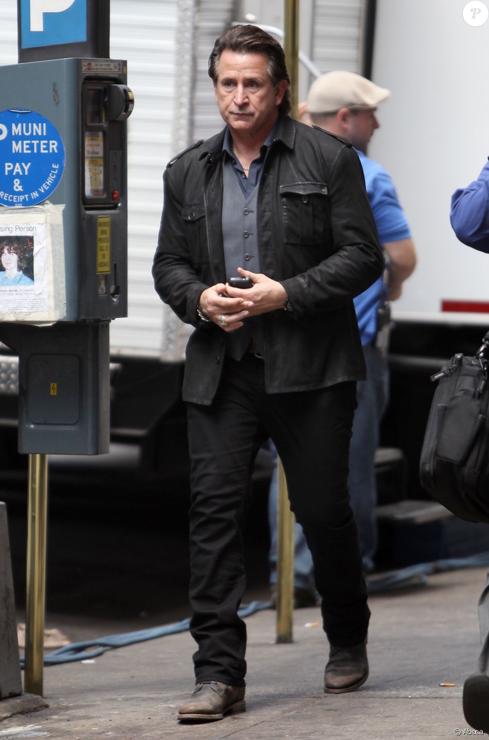 Anthony Lapaglia sur le tournage de la série 'Americana' à New York, le ...