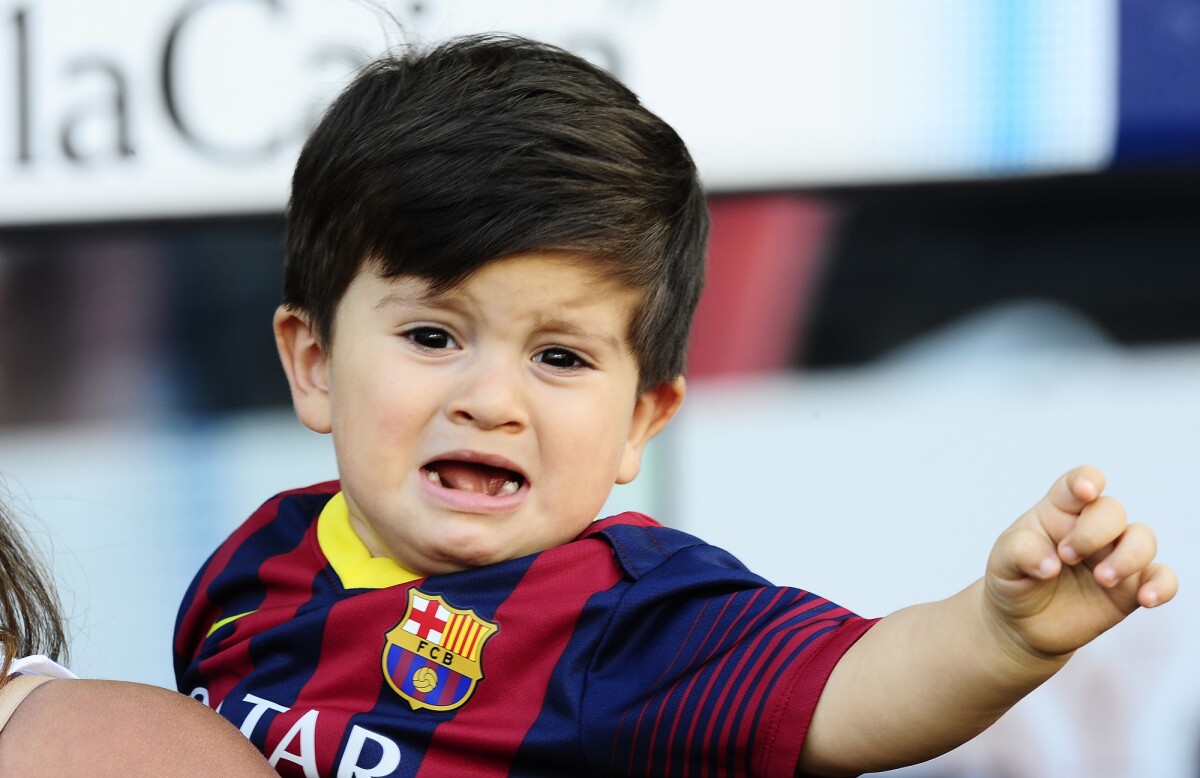 Photo : Lionel Messi avec sa compagne Antonella Roccuzzo et leur fils ...