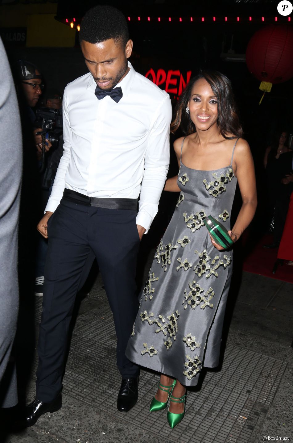 Kerry Washington et son mari Nnamdi Asomugha à l'after-party de la ...
