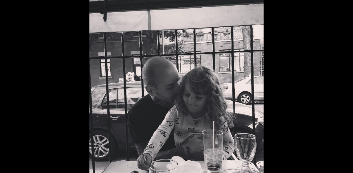 Photo : Romy et son père Alex Peyrat. Instagram, septembre 2016 ...