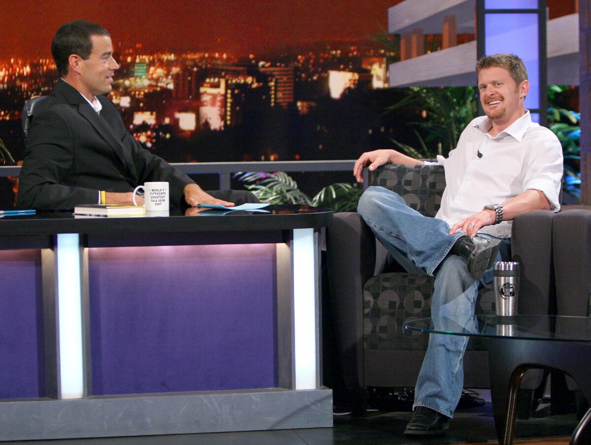 Photo : Floyd Landis sur la plateau de "Last Call with Carson Daly" à ...