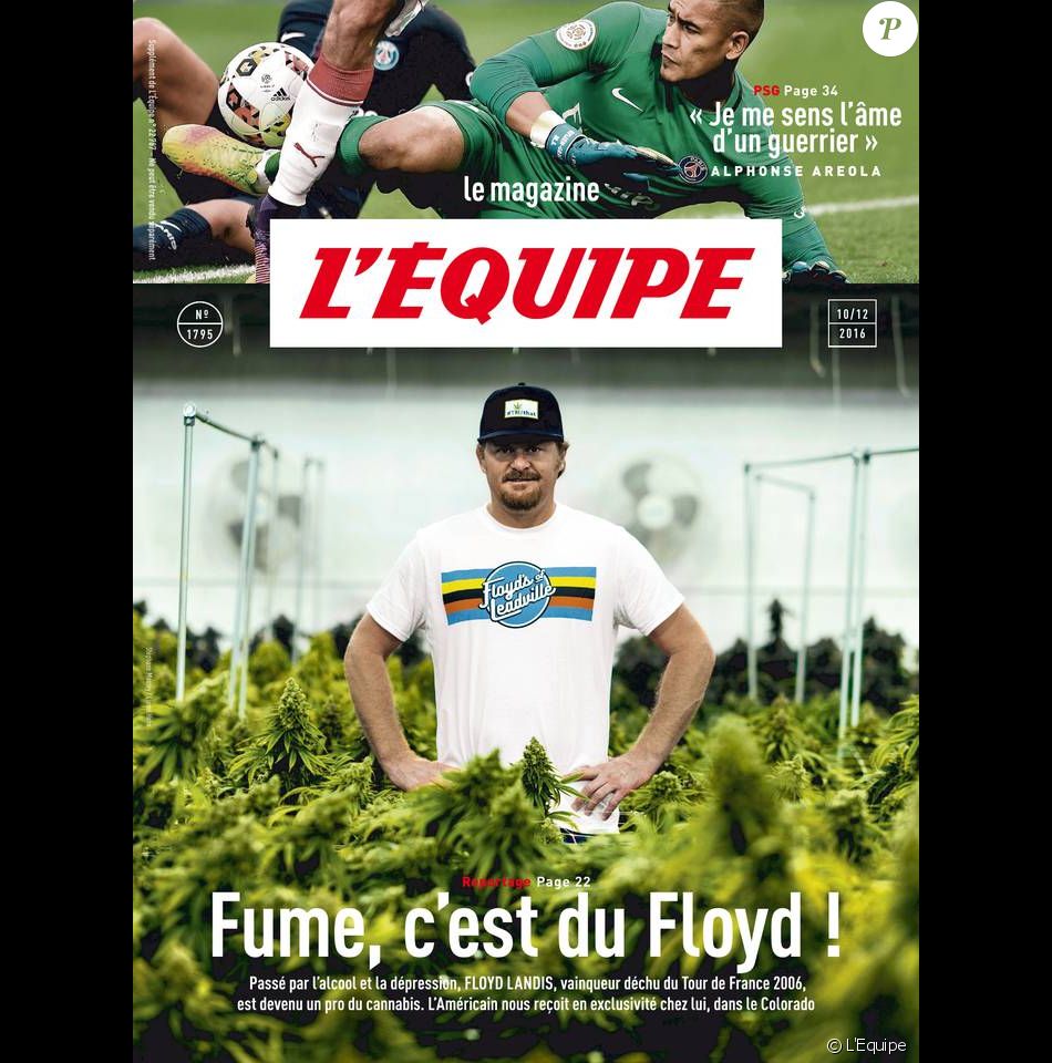 Couverture de L'Equipe magazine du 9 décembre 2016. - Purepeople