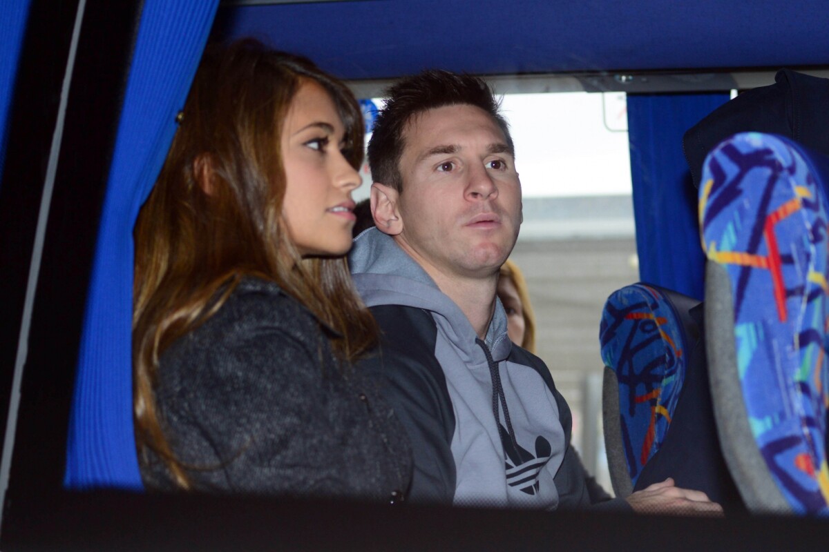 Photo : Le footballeur Lionel Messi et sa compagne Antonella Roccuzzo a ...