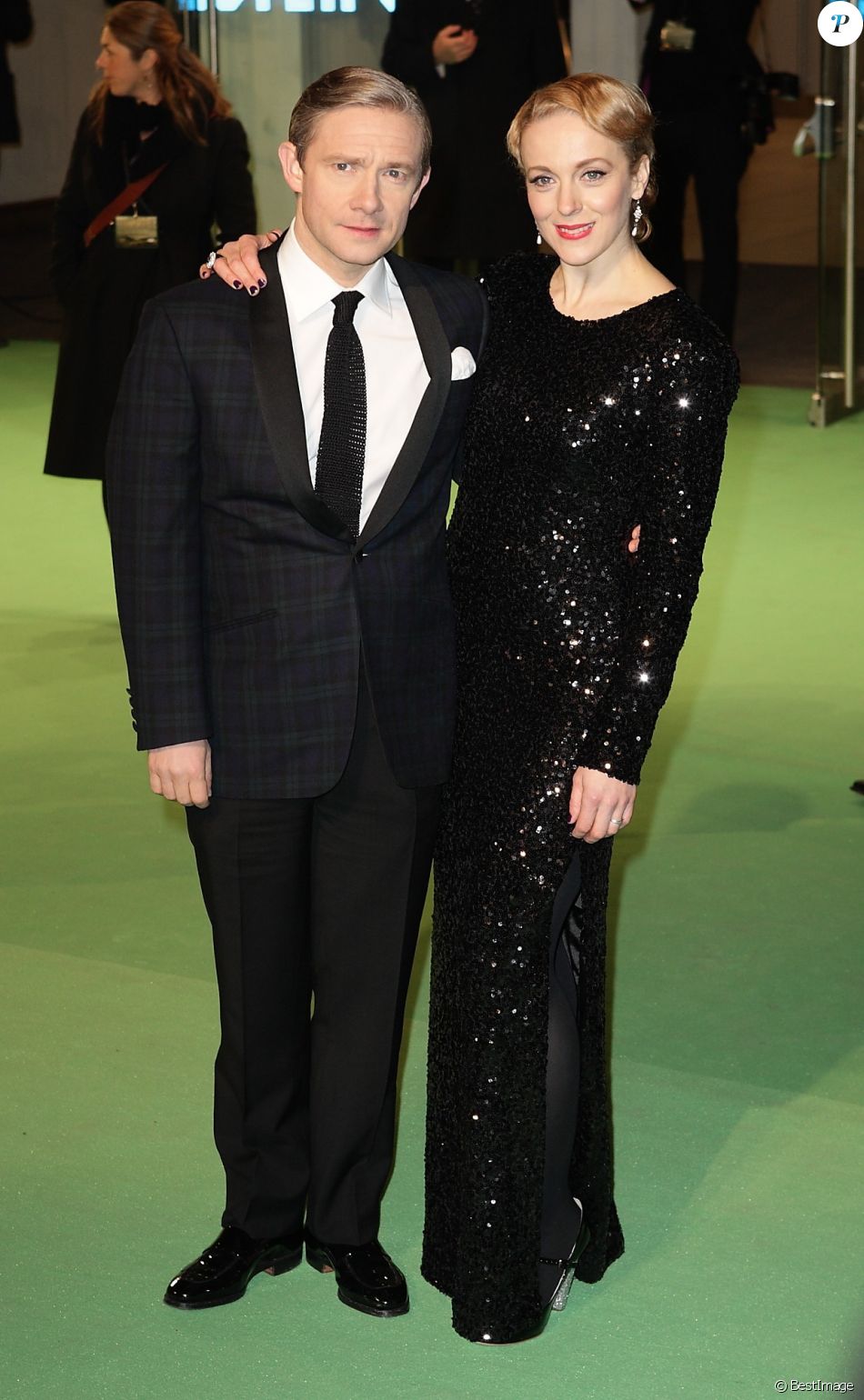 Martin Freeman et sa compagne Amanda Abbington - Avant-premiere du film ...