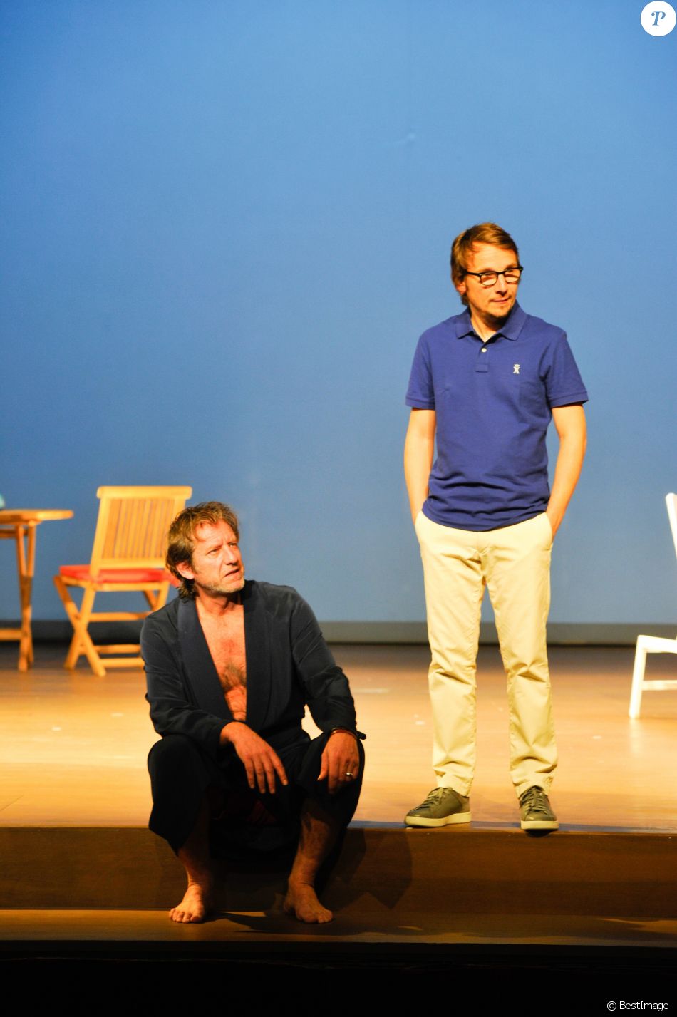 Lorànt Deutsch, Vincent Winterhalter au Filage de la pièce Bankable au ...