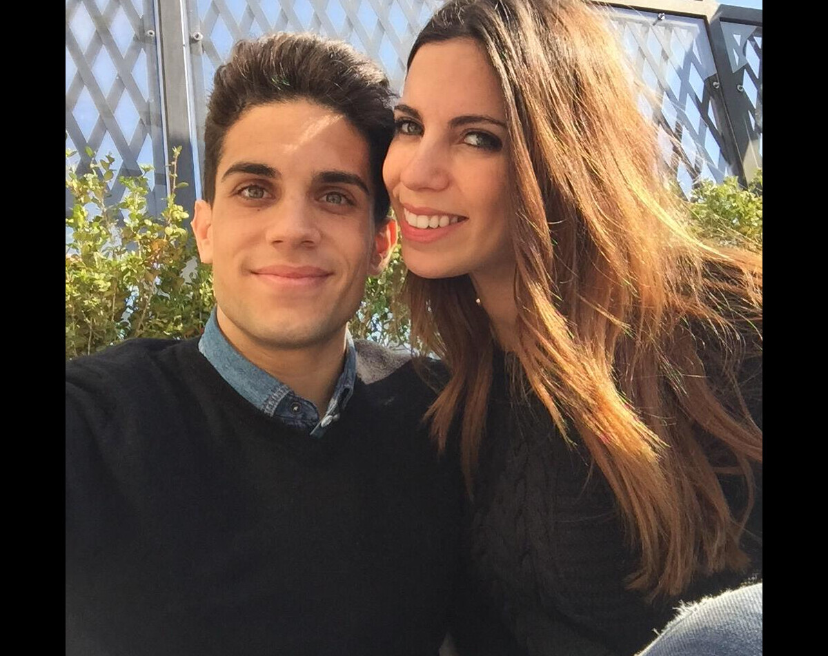 Photo : Marc Bartra et sa compagne Melissa Jimenez - mars 2015 - Ode ...