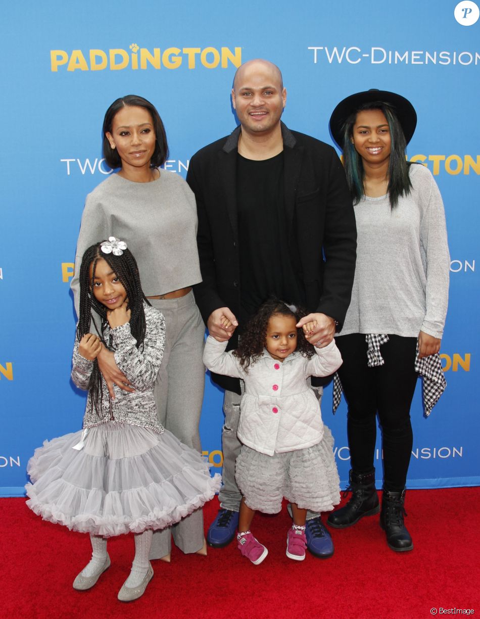 Melanie Brown (Mel B), son mari Stephen Belafonte et ses enfants Angel ...