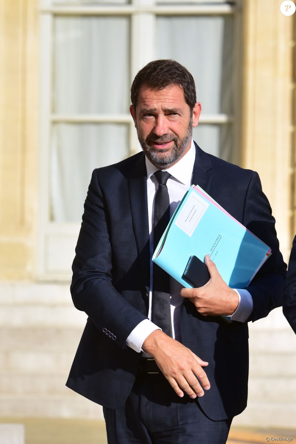 Christophe Castaner arrivant au conseil des ministres au palais de l ...