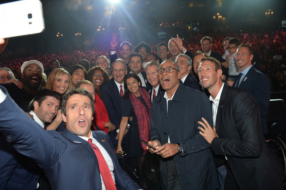 Photo : Exclusif - Teddy Riner, Tony Estanguet, Anne Hidalgo, Guy Drut ...
