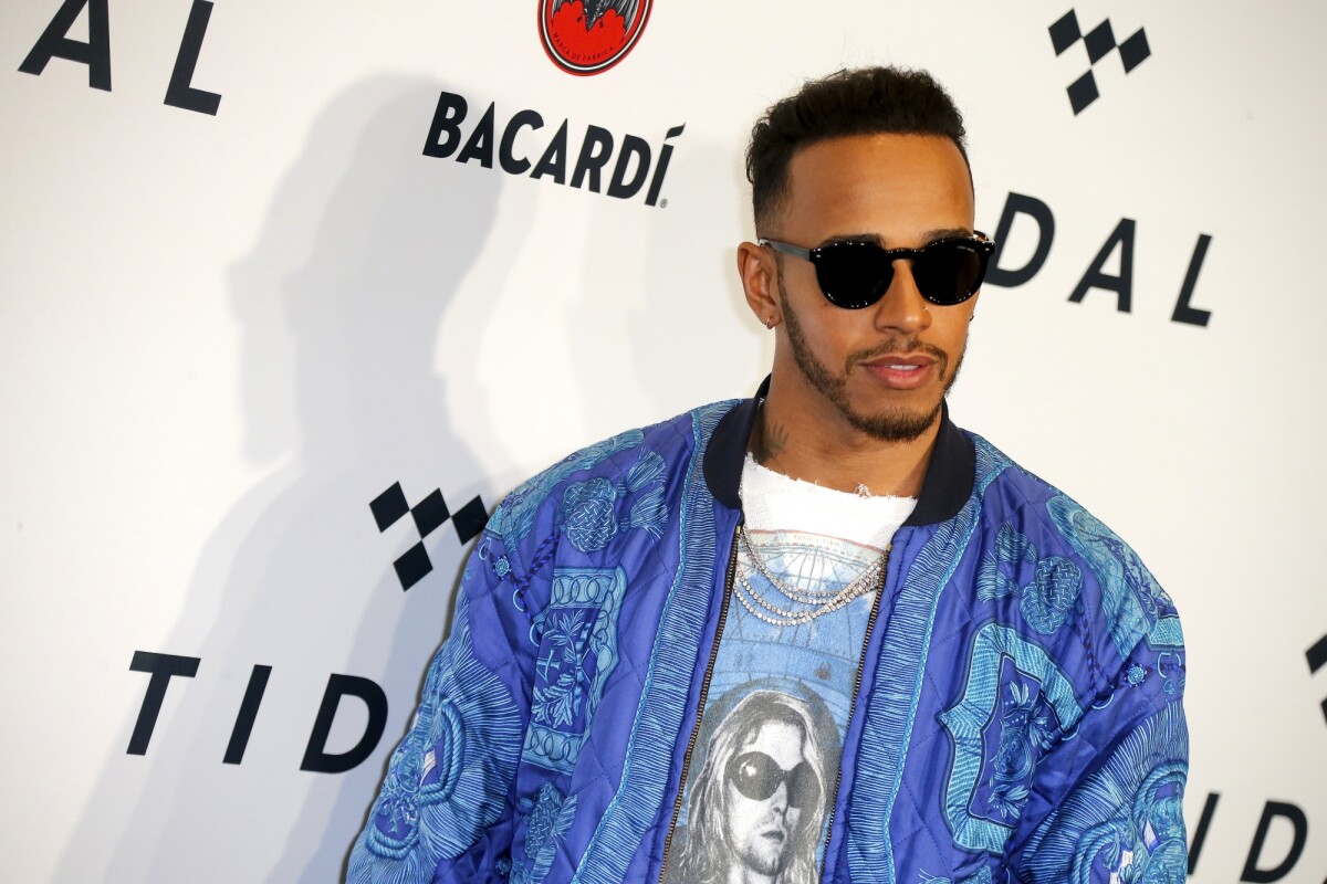Photo : Lewis Hamilton au concert "Tidal x Brooklyn" au Barclays Center ...