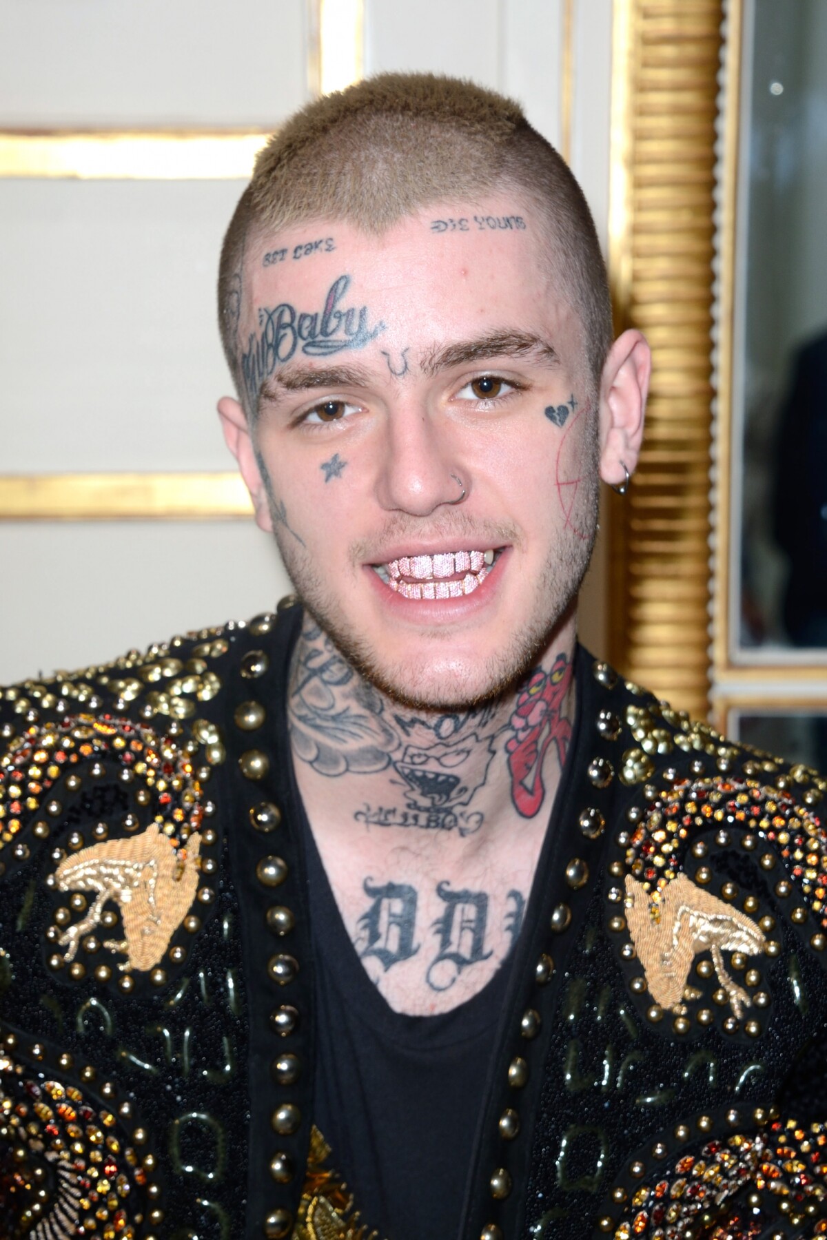 Photo : Lil Peep au défilé Balmain à Paris, le 24 juin 2017. - Purepeople