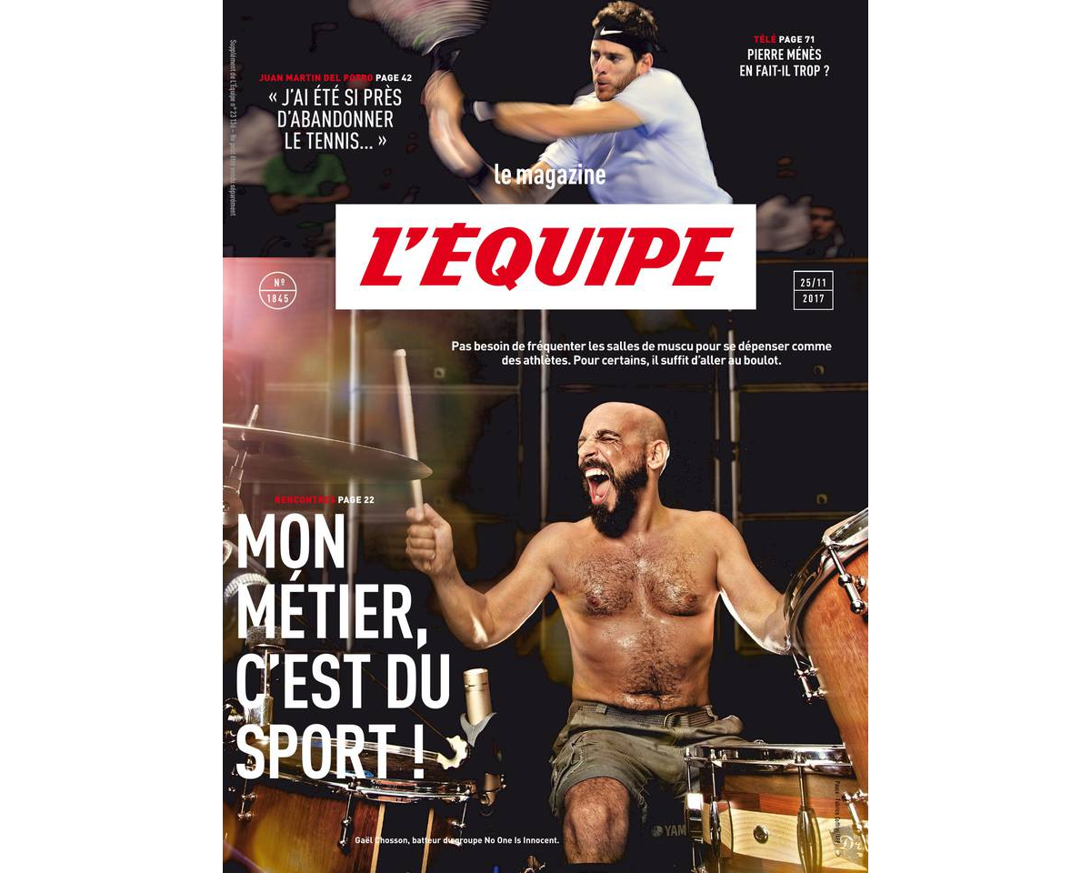 Photo : Couverture du "Magazine L'Equipe" en kiosques le 25 novembre ...