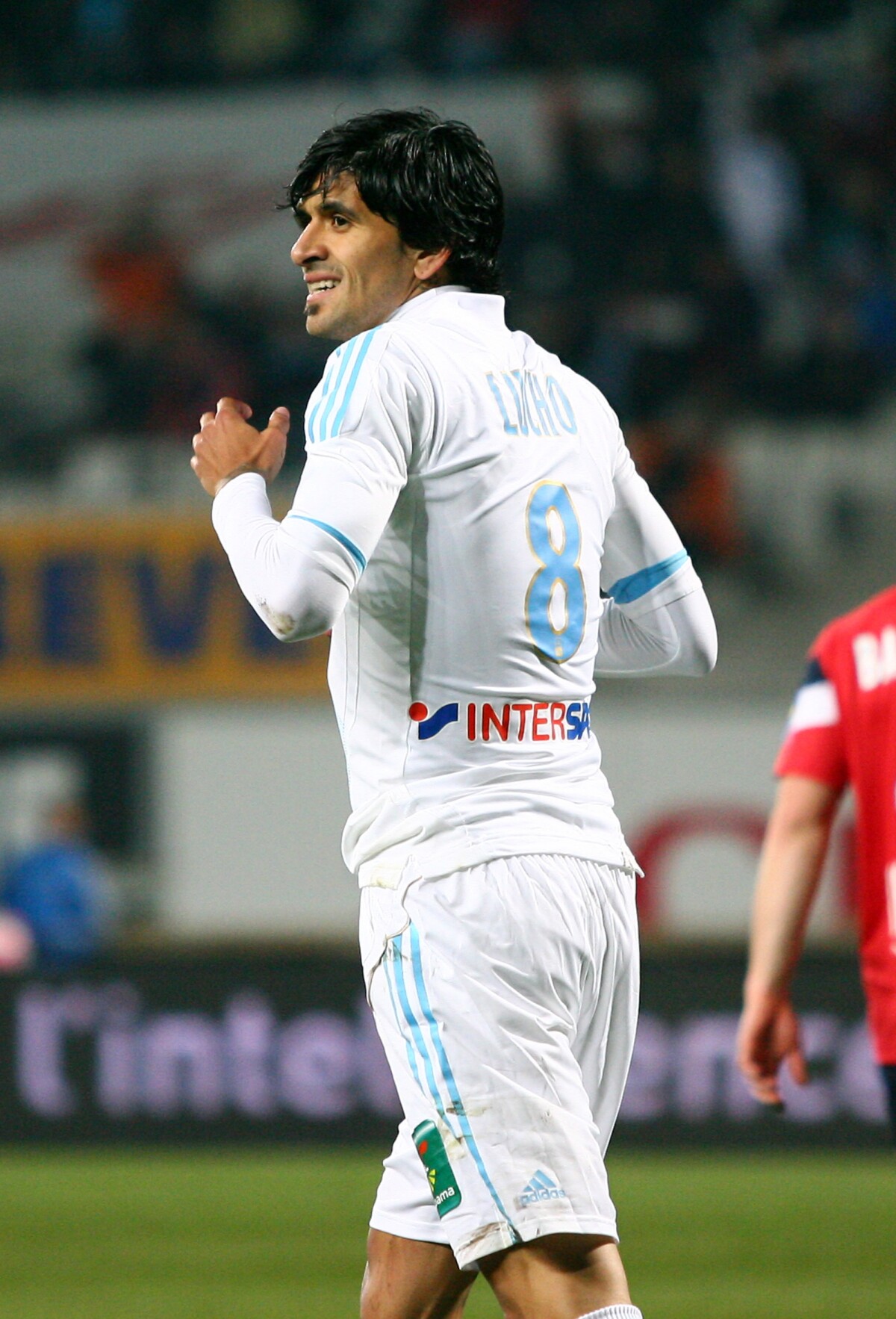 Photo : Lucho Gonzalez à l'OM en janvier 2012, lors d'un match au ...