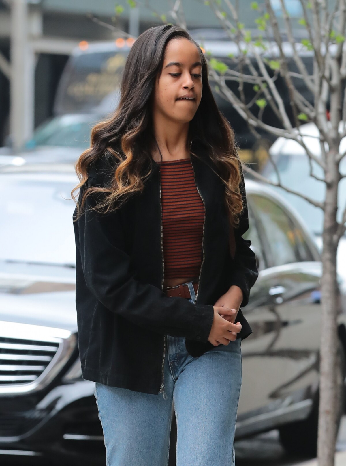 Photo : Malia Obama arrive aux bureaux de la Weinstein Company à New ...