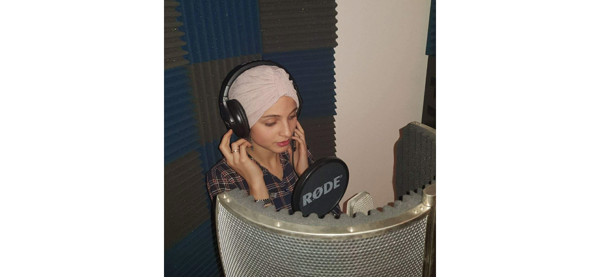 Photo : Mennel enregistre son permier album. Février 2018. - Purepeople