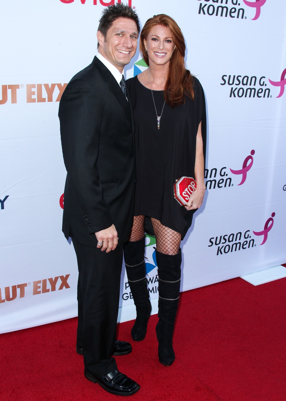 Photo : Carl Ferro et Angie Everhart à Santa Monica. Juin 2014. - Purepeople