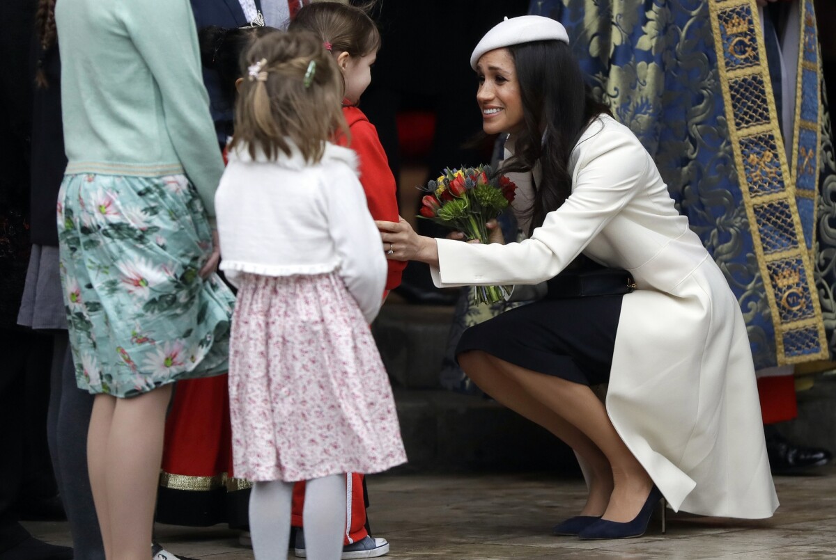 Photo : Meghan Markle - La famille royale d'Angleterre à son arrivée à ...