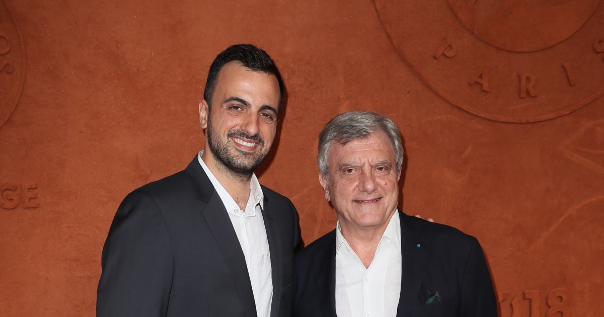 Sidney Toledano et son fils Alan au village lors des internationaux de ...
