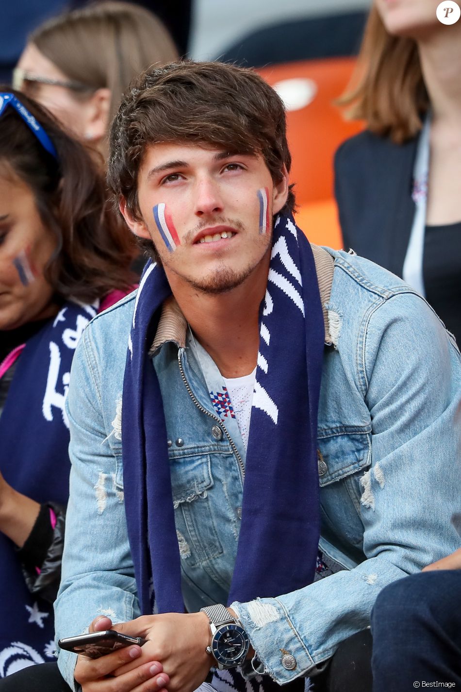 Dylan Deschamps lors du match de coupe du monde opposant la France au ...