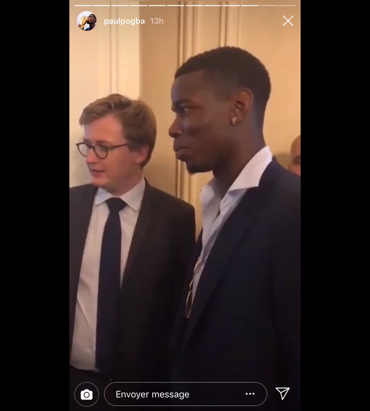Vidéo : Paul Pogba fait "daber" Emmanuel Macron à l'Elysée le 16 ...