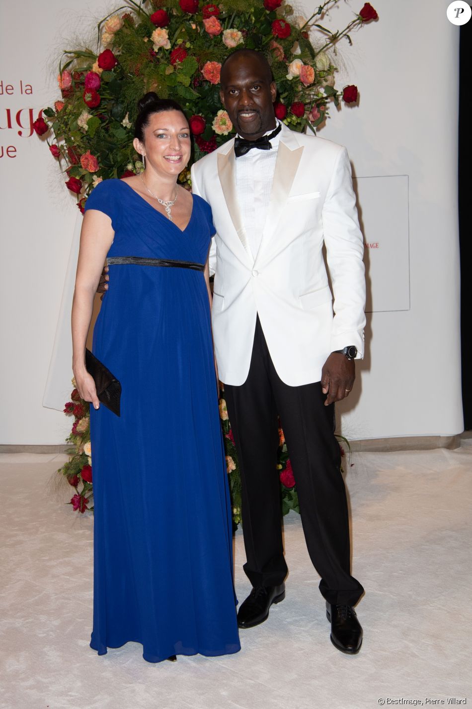 Pascal Gentil et sa femme Héloïse - 70ème édition du gala de la Croix ...