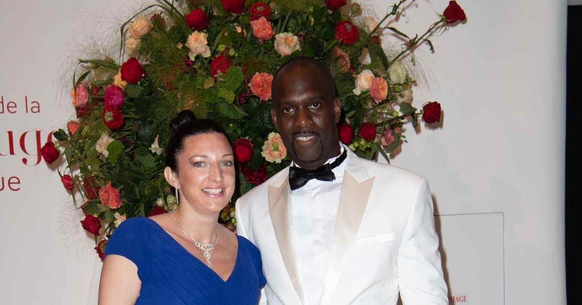 Pascal Gentil et sa femme Héloïse - 70ème édition du gala de la Croix ...
