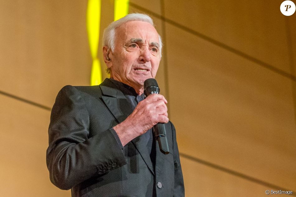Charles Aznavour en concert à l'Office des Nations Unies à Genève. Le ...