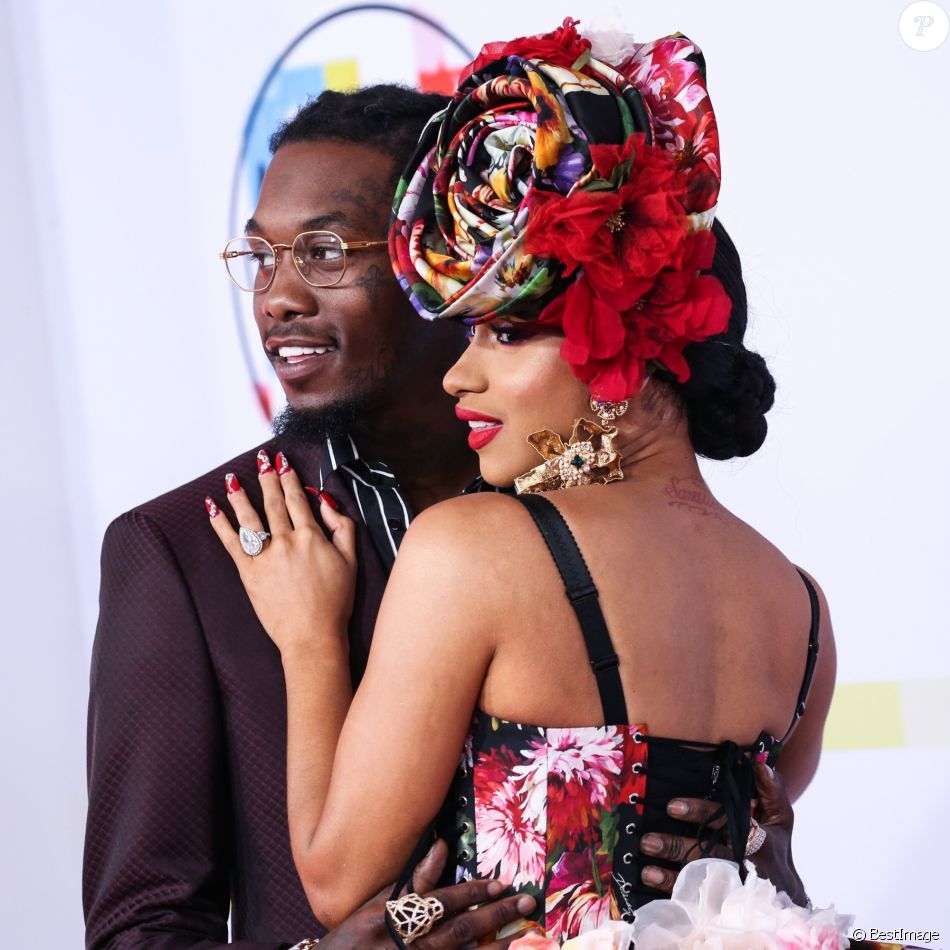 Offset (Kiari Kendrell Cephus) et sa femme Cardi B ( Belcalis Marlenis ...