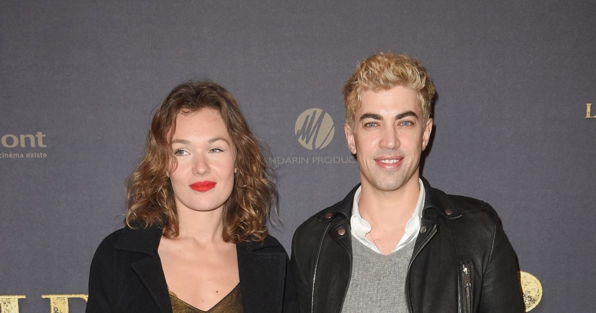 Julien Landais et sa compagne Lucie à l'avant-première du film policier ...