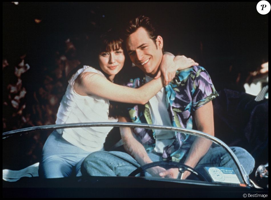 Shannen Doherty et Luke Perry en 1990. - Purepeople